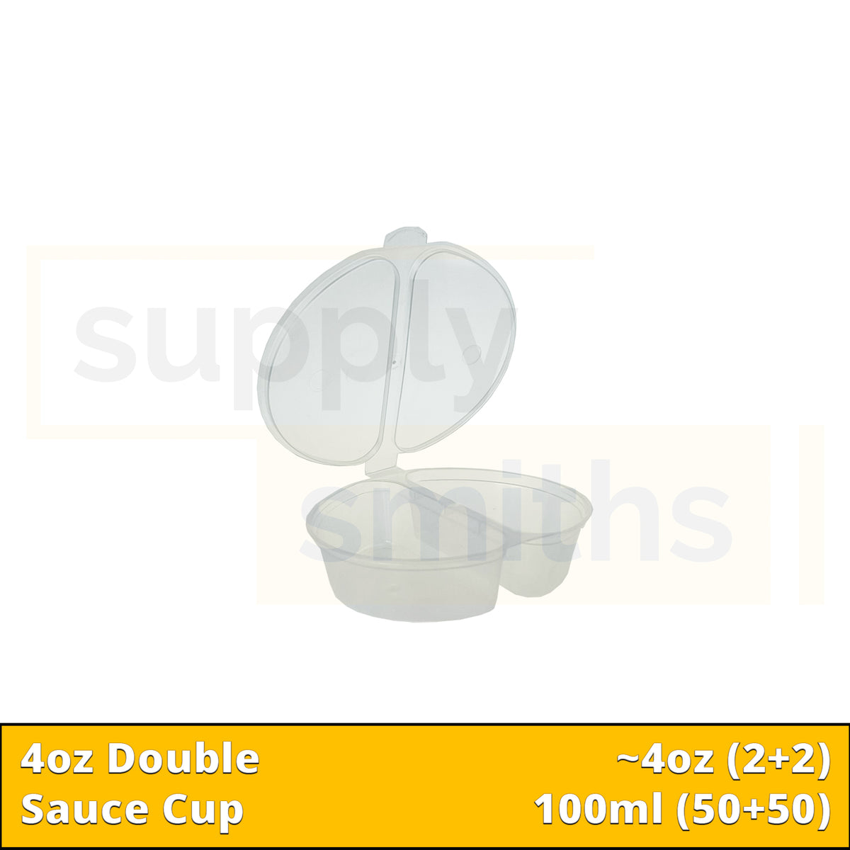 4oz Double Sauce Container - 600 pcs/ctn – Supply Smiths
